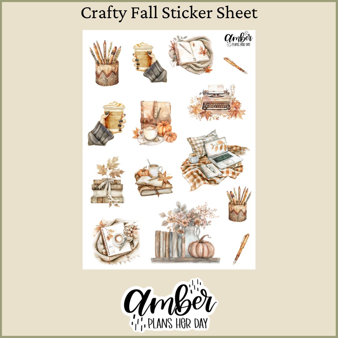 Crafty Fall Sticker Sheet – Amber Plans Her Day