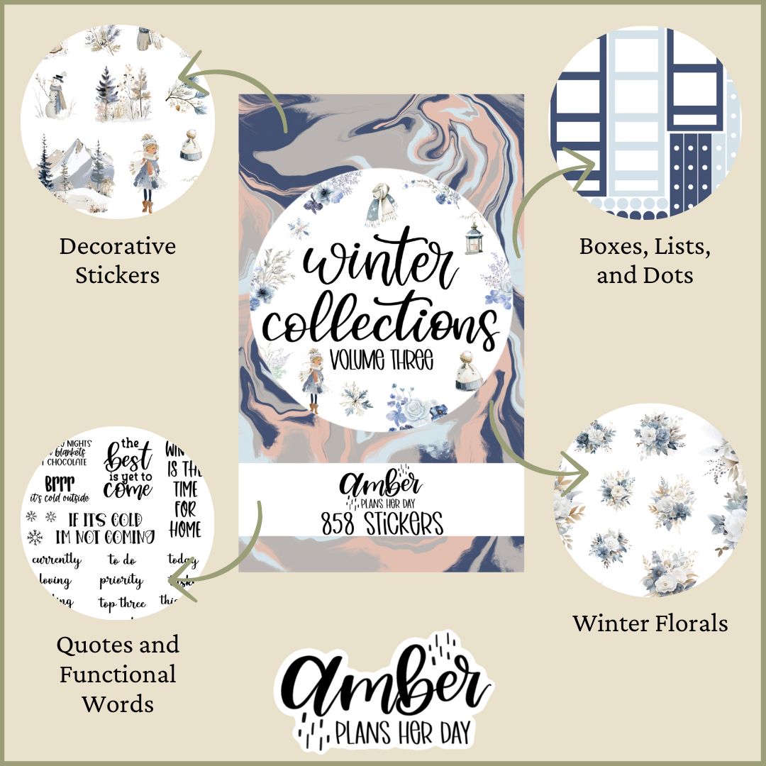 Winter Collections Volume 3 Sticker Book – Amber Plans Her Day