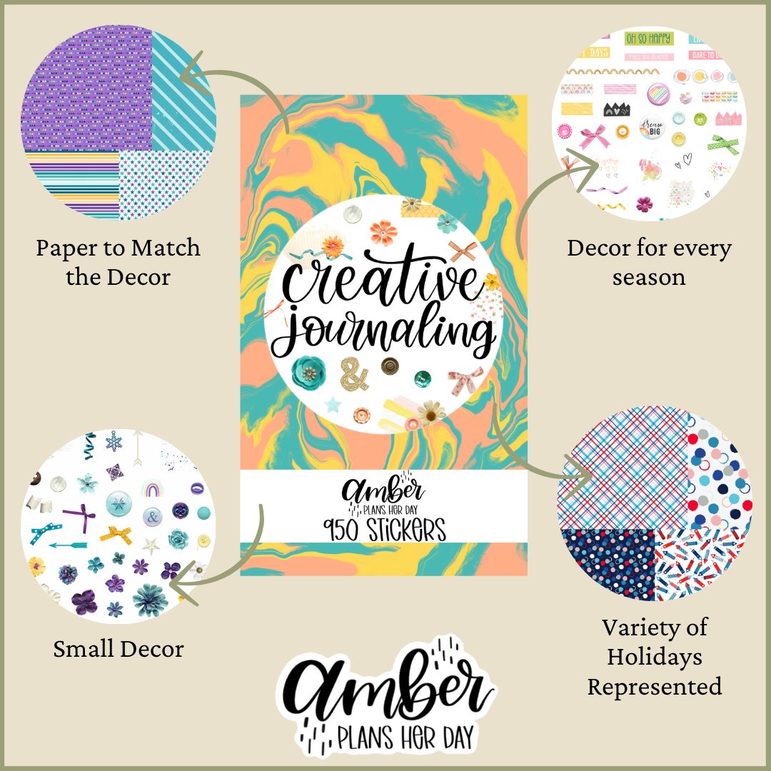Creative Journaling Sticker Book – Amber Plans Her Day