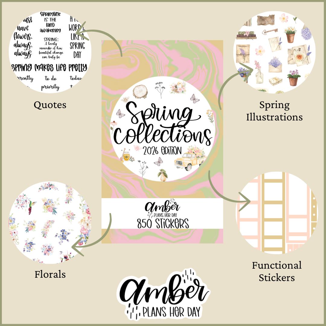 Spring Collections 2026 Edition Sticker Book – Amber Plans Her Day